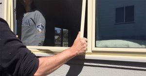 How To Get A Window Screen Back In From Inside?